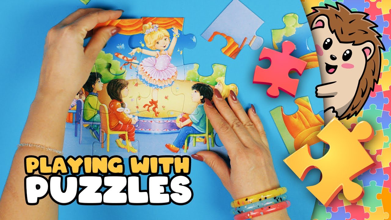 Playing with Puzzles for Kids | Fun Video of Children's Puzzle Game ...