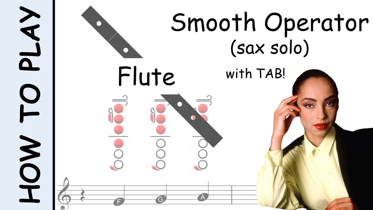 How to play Smooth Operator (Intro) on Flute | Sheet Music with Tab ...