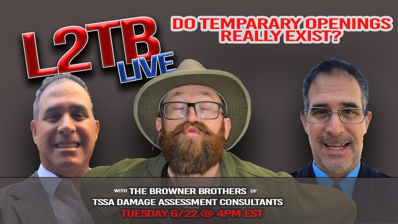 DO TEMPORARY OPENINGS EXIST? Wind Driven Rain or Storm Created Opening ...