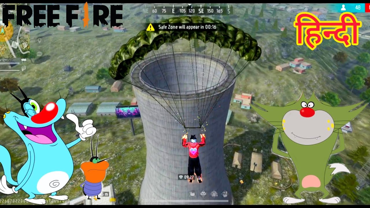 Free Fire With Oggy and Jack Voice - YouTube