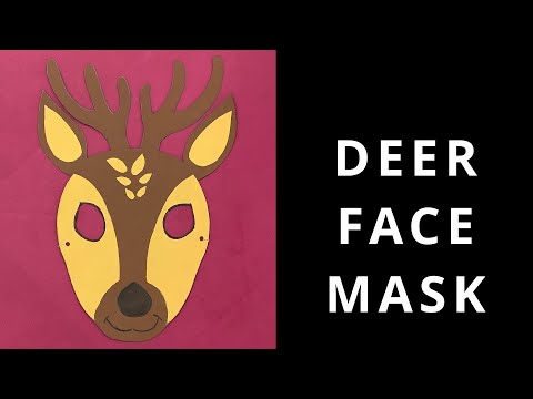 Deer face mask | Deer mask | How to make Deer mask | Deer mask making ...