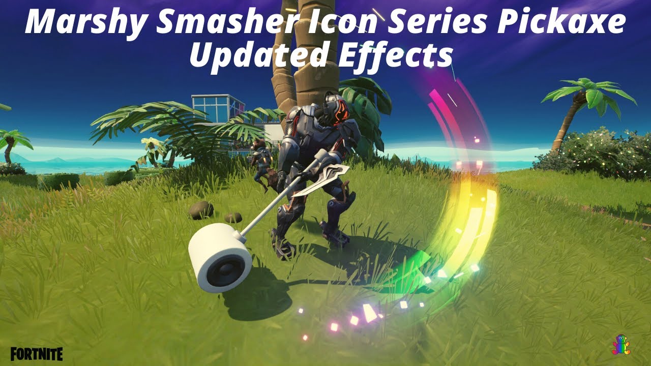 Fortnite Marshmello Marshy Smasher Icon Series Pickaxe Updated Effects ...