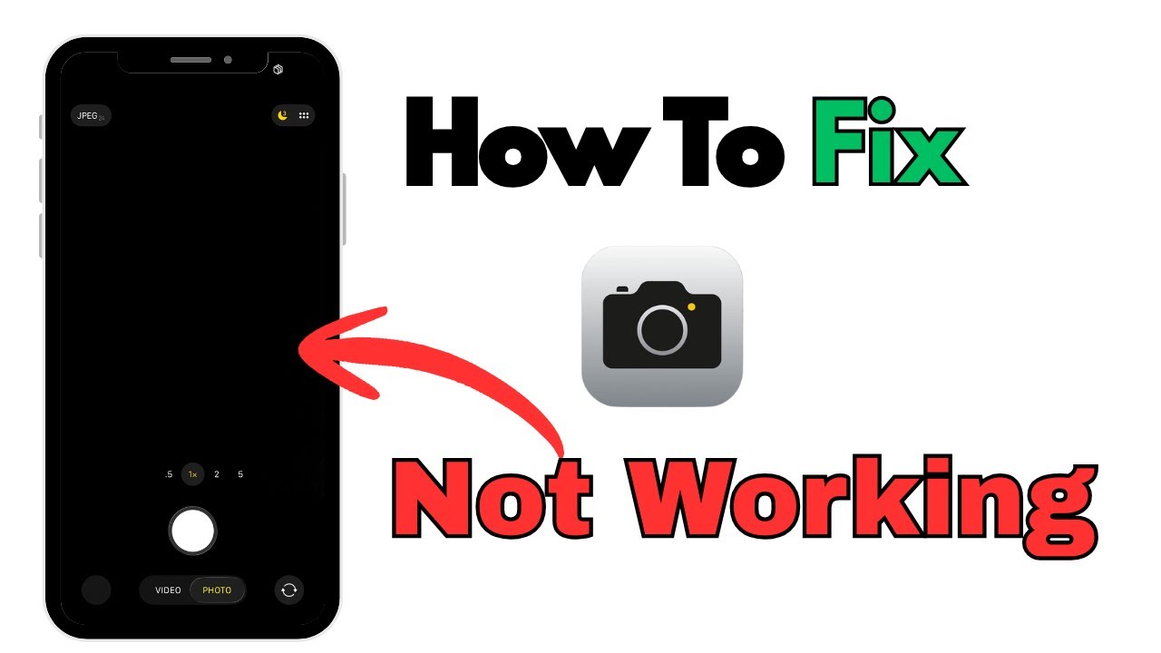 How to Fix iPhone Camera Not Working (Black Screen & App Fix) - YouTube