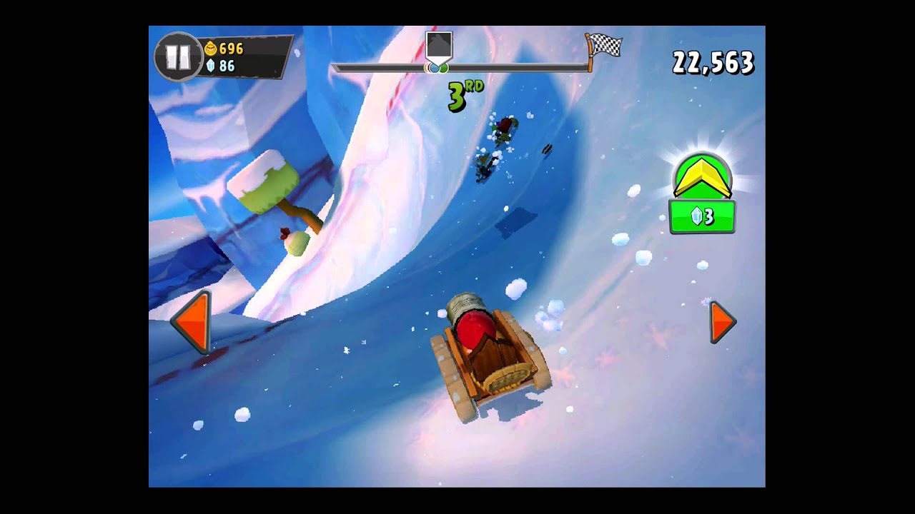 Angry Birds Go! Sub Zero Track 1 - Race 2 [Gameplay Walkthrough] - YouTube