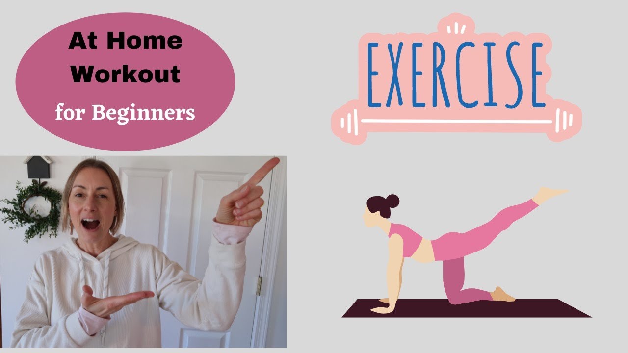 AT HOME WORKOUT ROUTINE | BEGINNER EXERCISES AND A LITTLE MOTIVATION ...