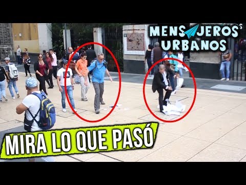 fe en las personas restaurada // Experimento social // Mensajeros urbanos