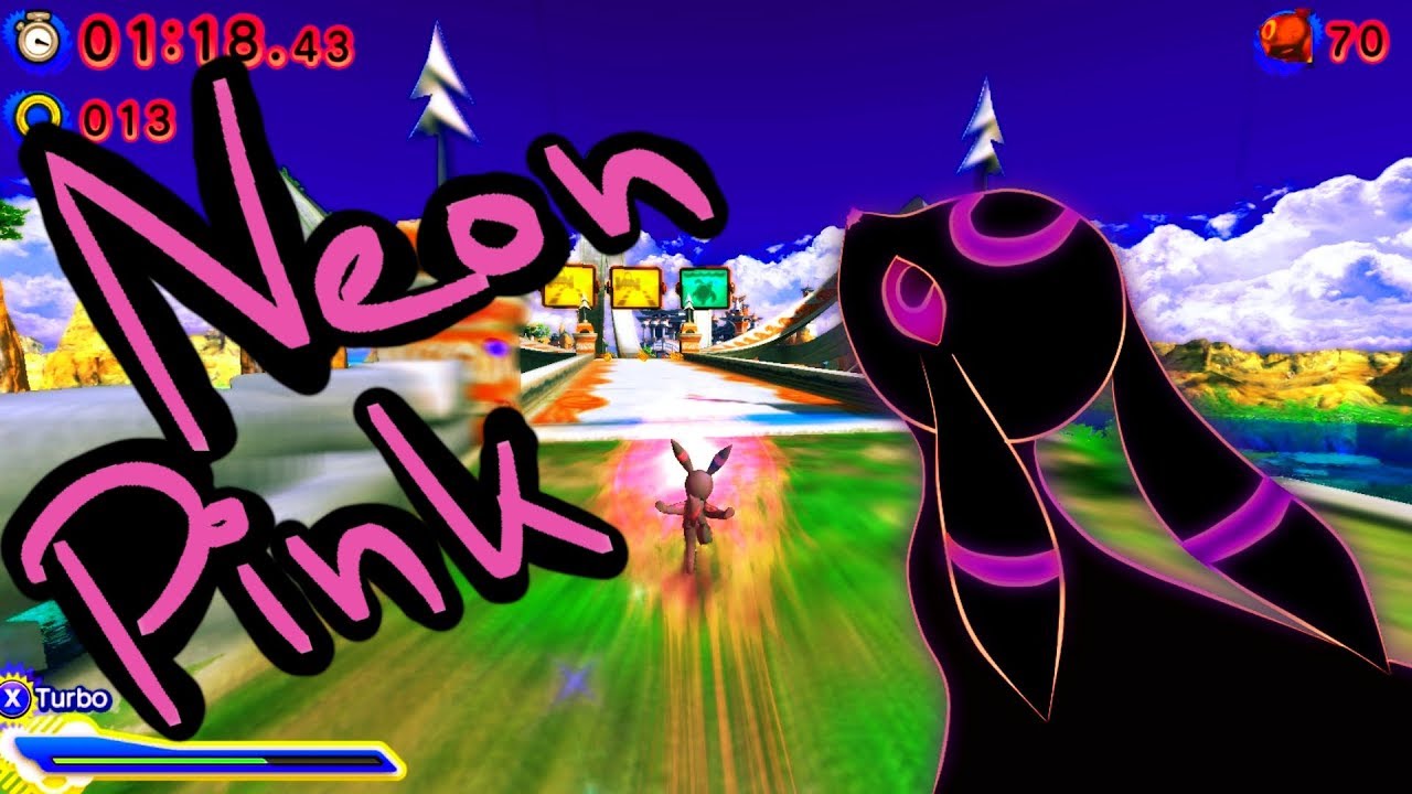 Sonic Generations - Neon Pink Umbreon Mod ;q - YouTube