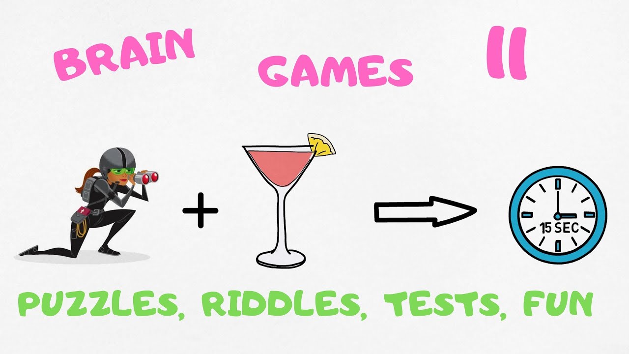 Brain games # 11. Guess the word by pictures. Train your brain. - YouTube