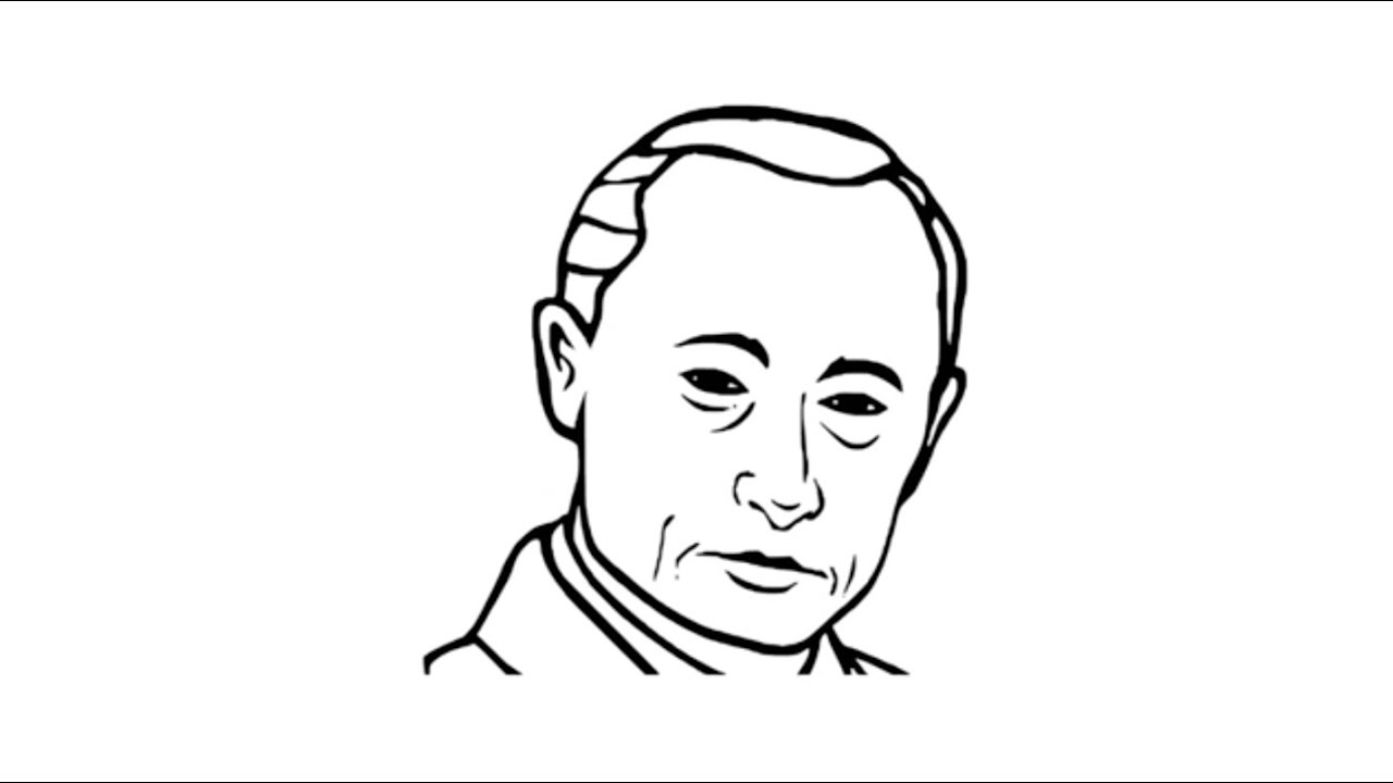 How to draw Vladimir Putin face pencil drawing step by step - YouTube