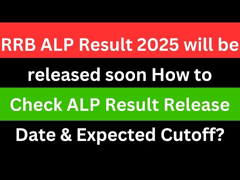 ALP RESULT 2025 | RRB ALP Result 2025(Soon) How to Check ALP Result ...