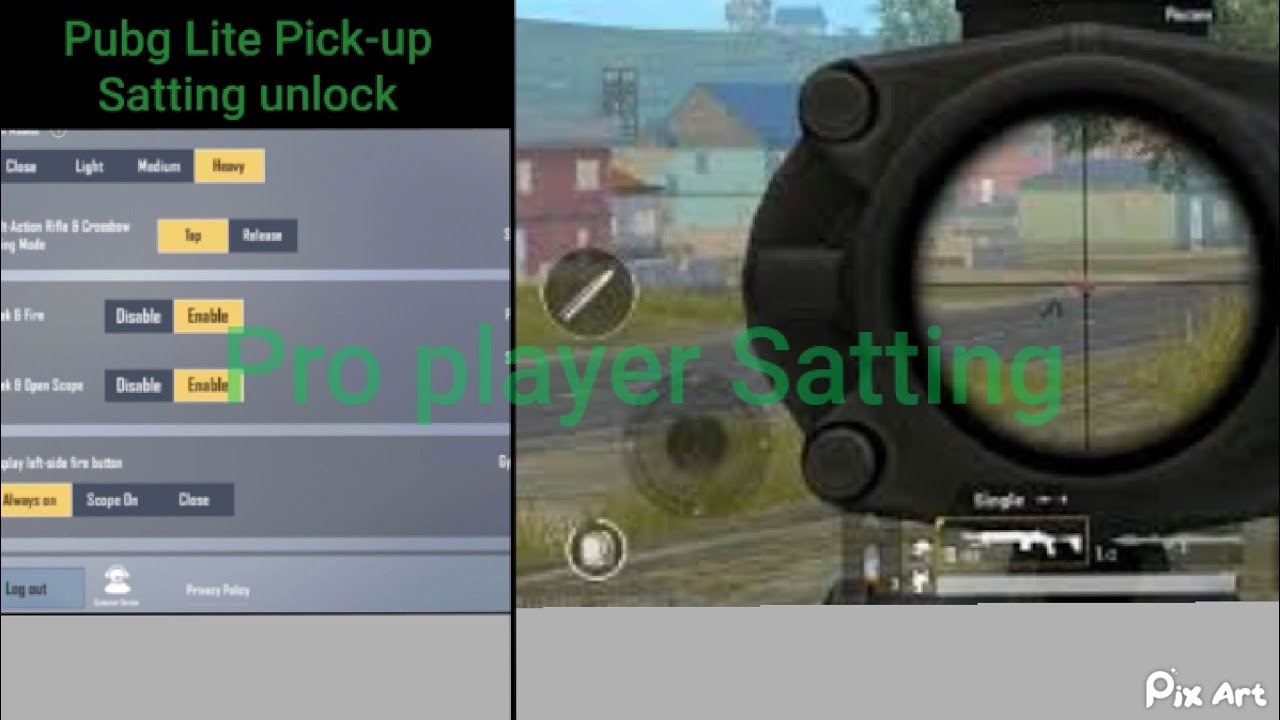 pubg Lite pickup Satting unlock#pubglitenoorgaming pubg Lite pro ...