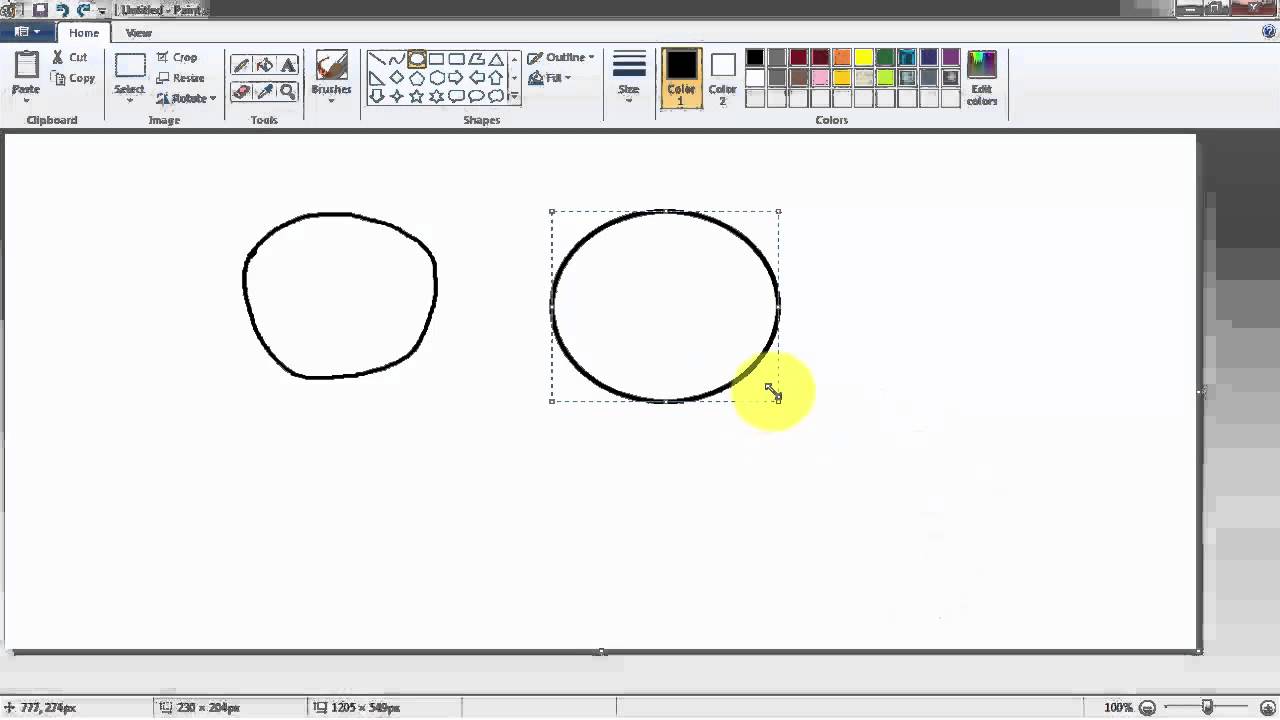 สอนโปรแกรม Paint 2 เครื่องมือ ถังเทสี และหลอดดูดสี - YouTube