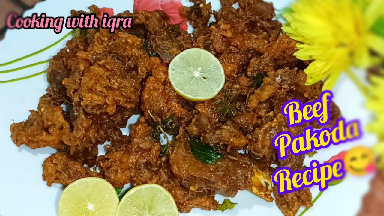 Beef pakoda recipe/easy and tasty starter idea/party snacks Beef pakoda ...
