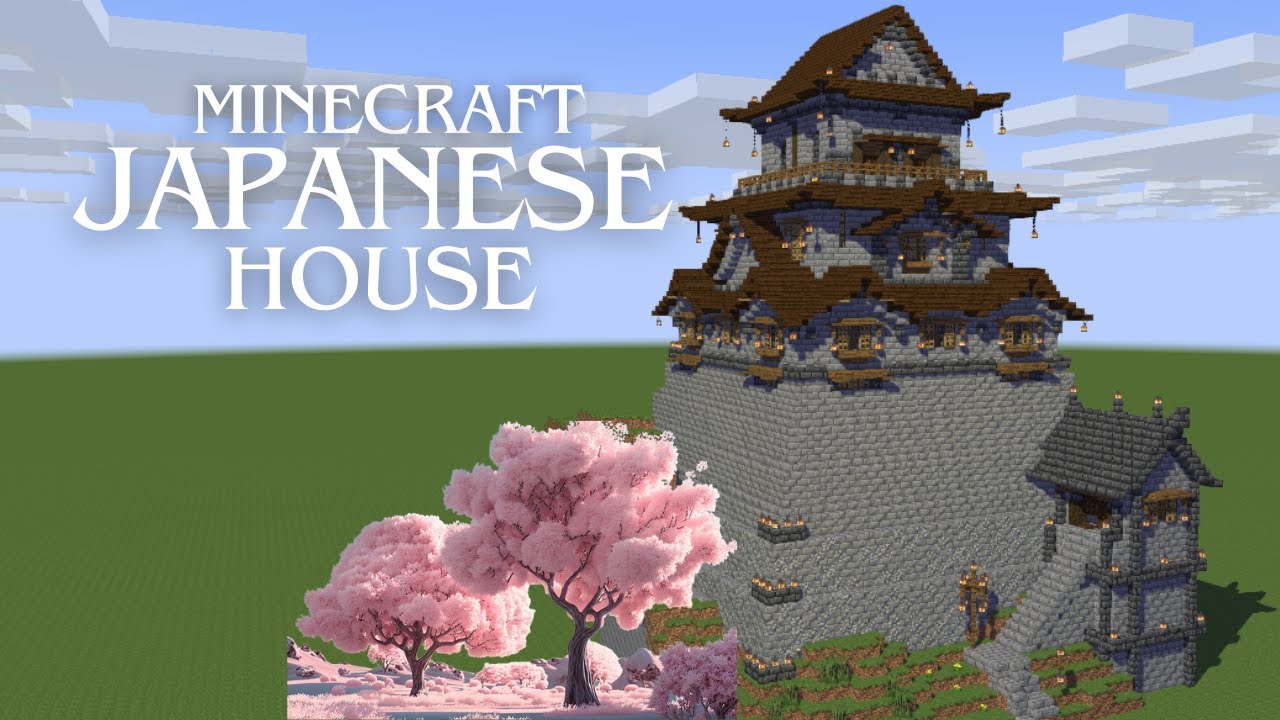 Minecraft Survival Build Japanese style castle 😮 - YouTube