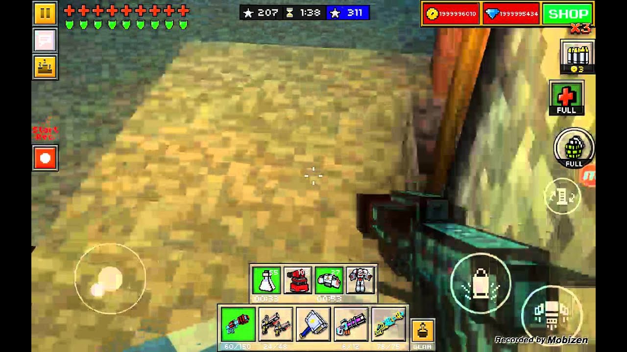 Pixel gun 3d how to get out the map mining camp - YouTube