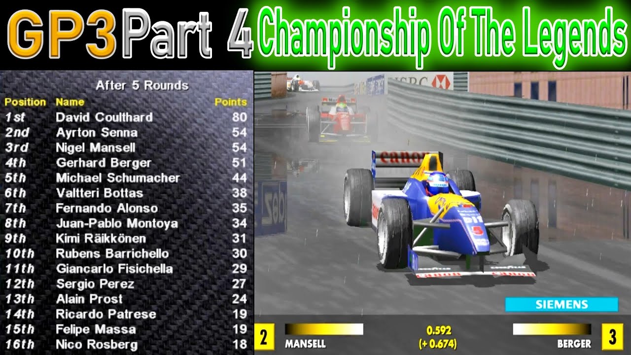 Grand Prix 3 (SIM) - Championship of The Legends - Part 4, 02/25 #f1 # ...