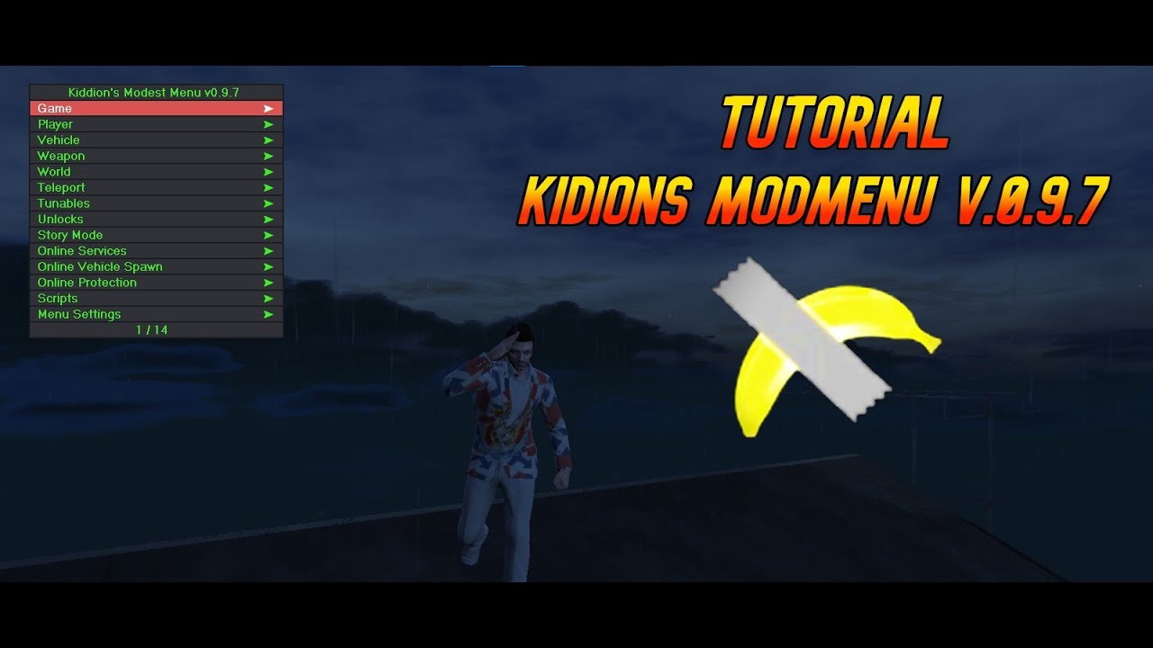 COMO USAR KIDDIONS MODMENU - GTA V - YouTube