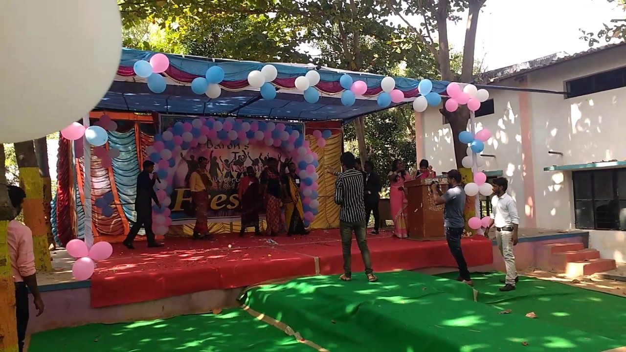 Fresher's party celebrations in srtist college ,nalgonda(1) - YouTube