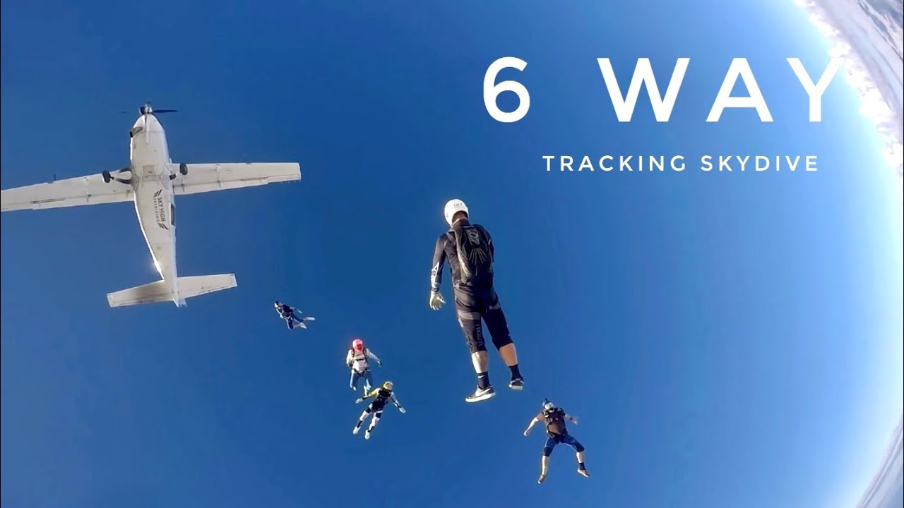 I TRIED an AWESOME 6 WAY TRACKING SKYDIVE at SKY HIGH SKYDIVING - YouTube