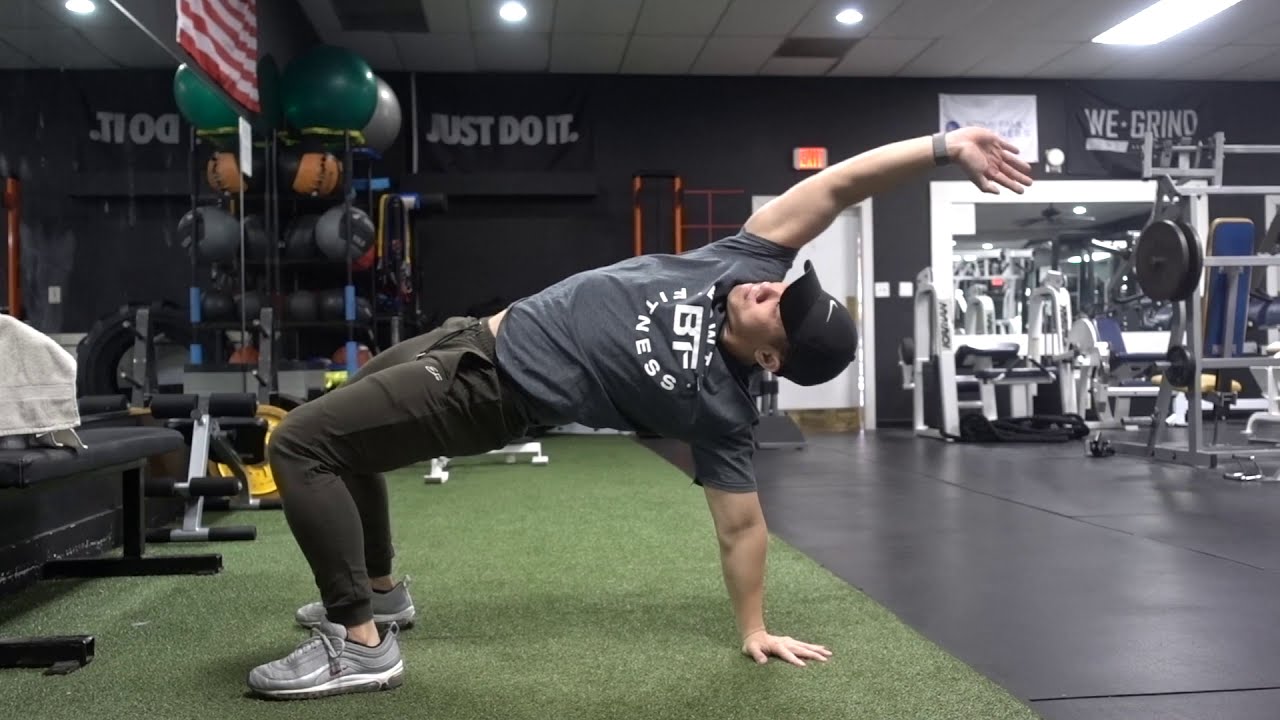 Crab Hip Extension w/ Single Arm Reach - YouTube