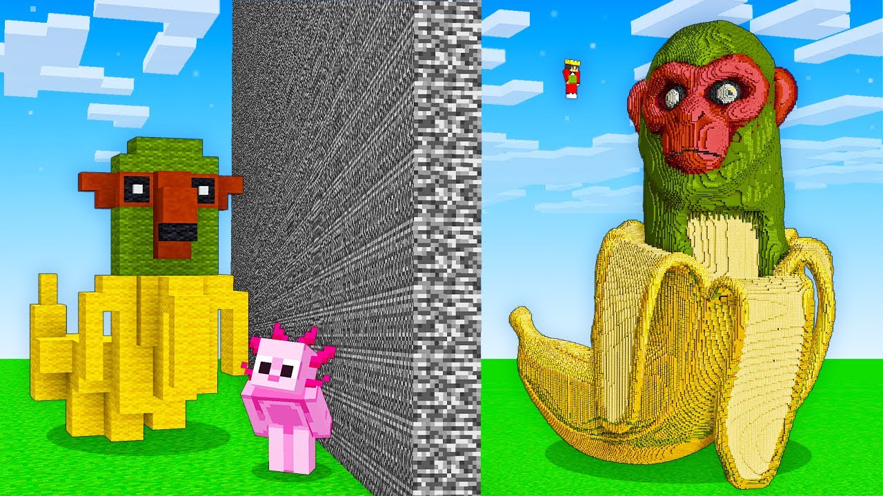 I Cheated With CHIMPANZINI BANANINI In Minecraft Build Battle! - YouTube