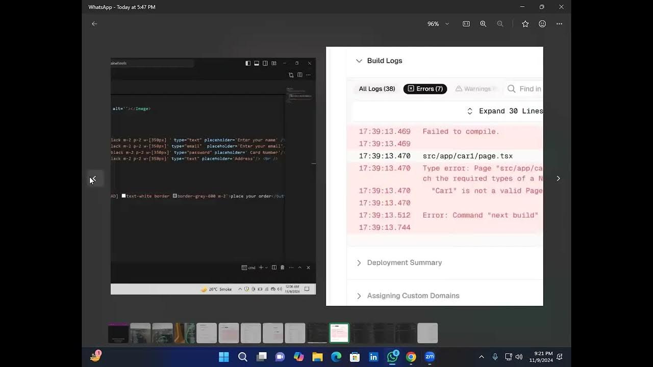 Common Errors on VERCEL | Batch 1 | Web Development Course | - YouTube