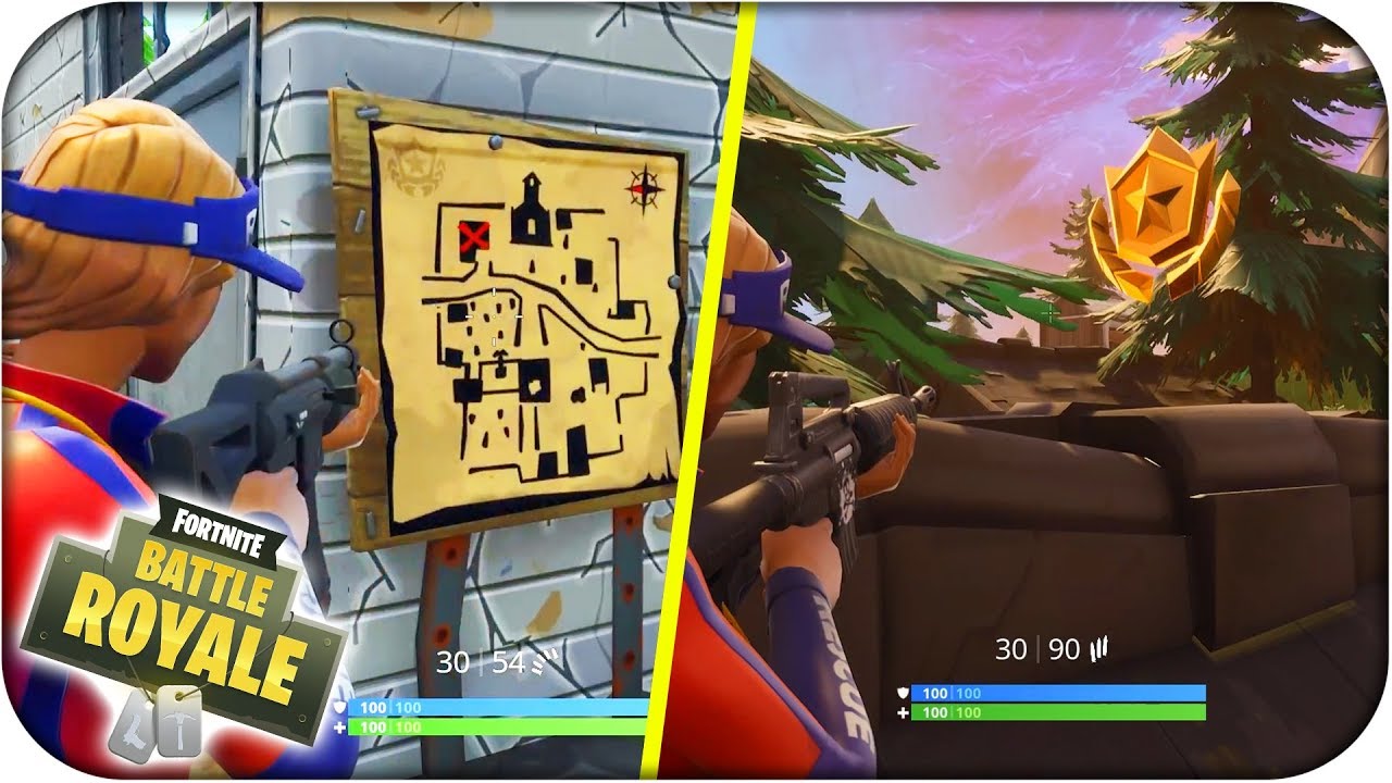 LOCALIZACION MAPA DEL TESORO SECRETO RIBERA REPIPI! FORTNITE: Battle ...
