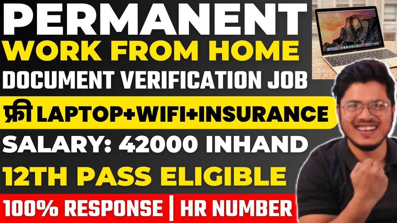 Permanent Work from-home job | Document checking job | 12th pass job ...