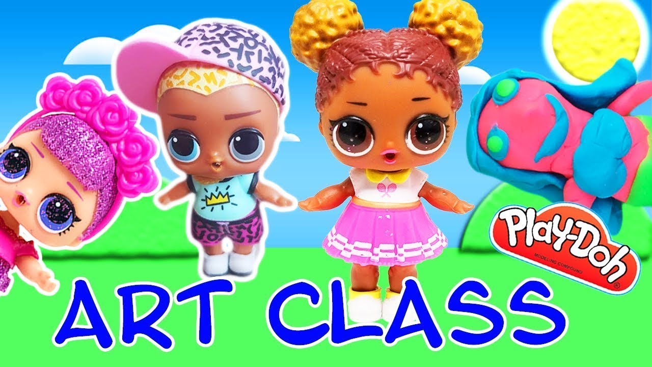 LOL Surprise Dolls Art Class Part 2! With Scribbles, Sugar Queen! | LOL ...