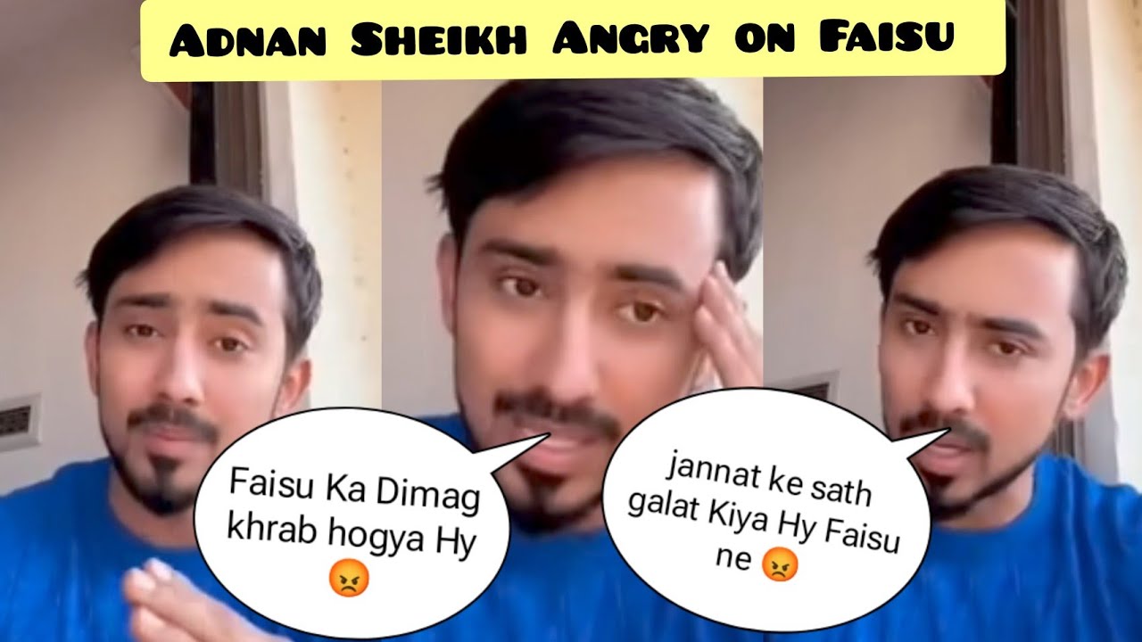 Adnan Sheikh Angry on Faisu 😡|| Adnan Sheikh Angry after jannat & Faisu ...