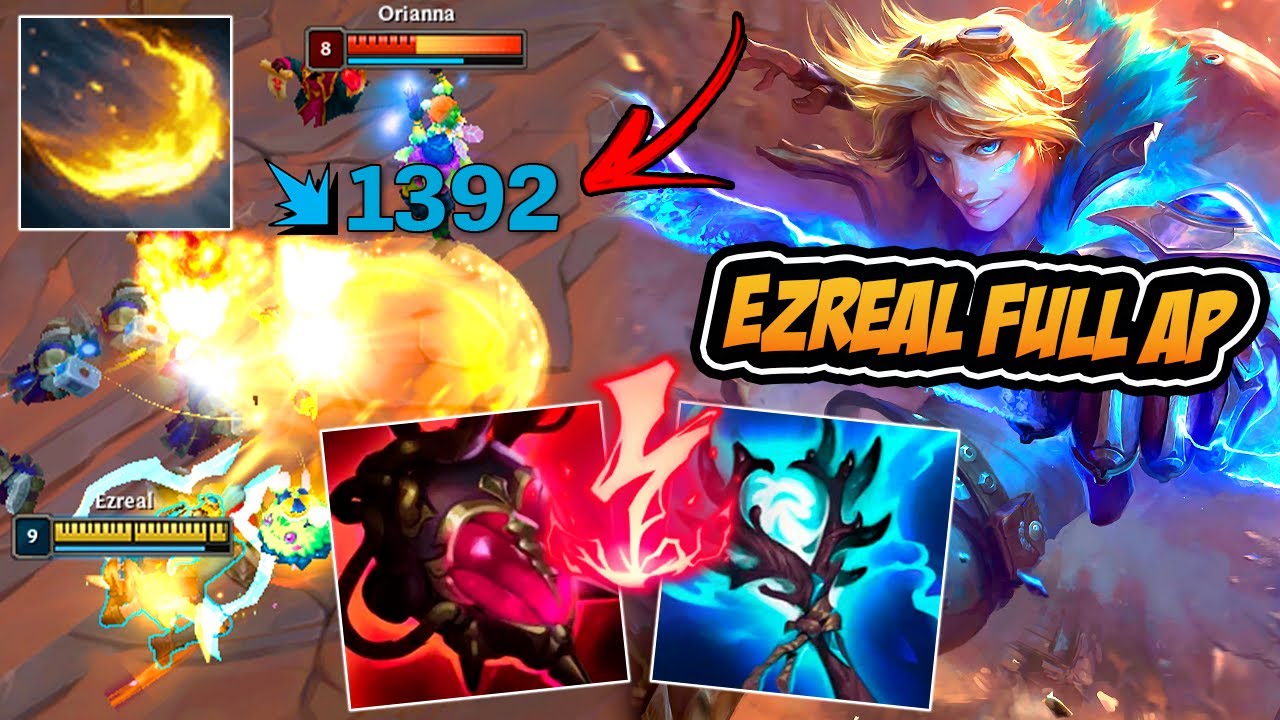 EZREAL BUILD FULL AP COM O MAIOR DANO POSSÍVEL NA ULT COM A RUNA NOVA ...