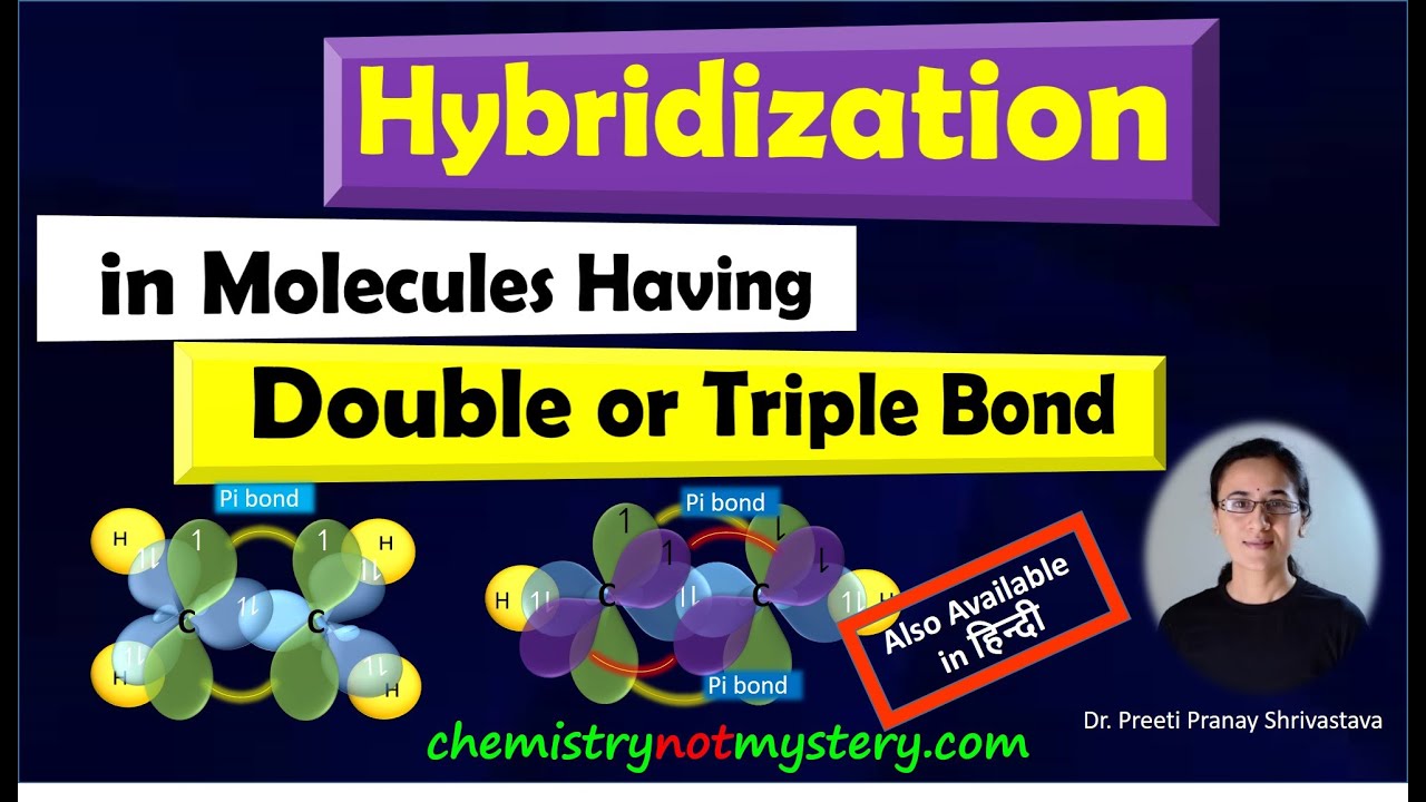 Chemical Bonding #4 sp2 and sp Hybridization in Alkene and Alkyne - YouTube