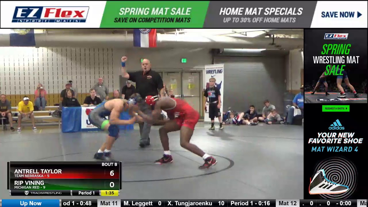 Mat 12 125 Antrell Taylor Team Nebraska Vs Rip Vining Michigan Red ...