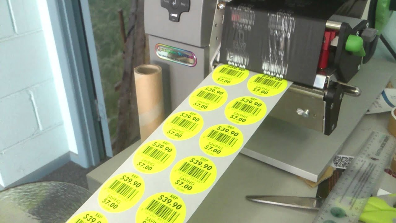 Round Fluro Yellow Paper Stickers - YouTube