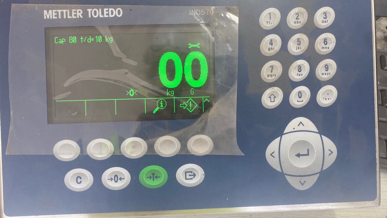 Calibration truck scale with mettler toledo IND570. - YouTube