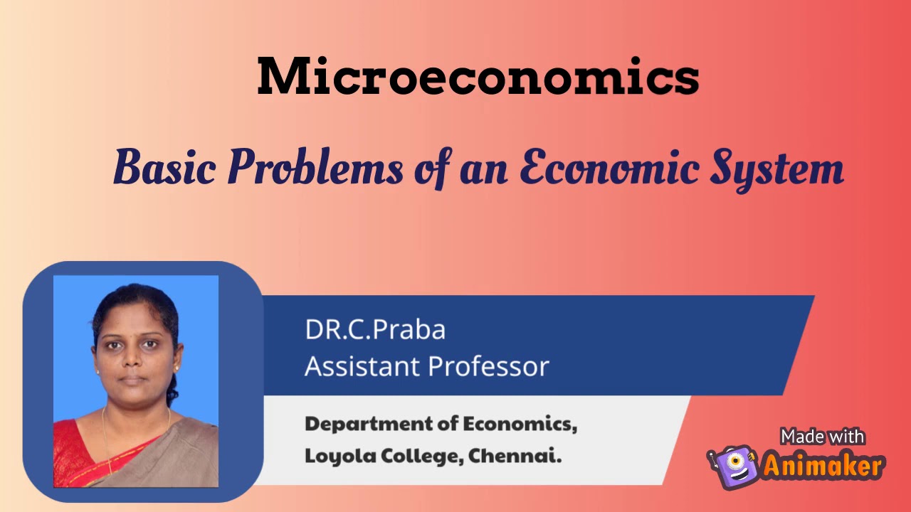 The basic problems of an economic system - YouTube