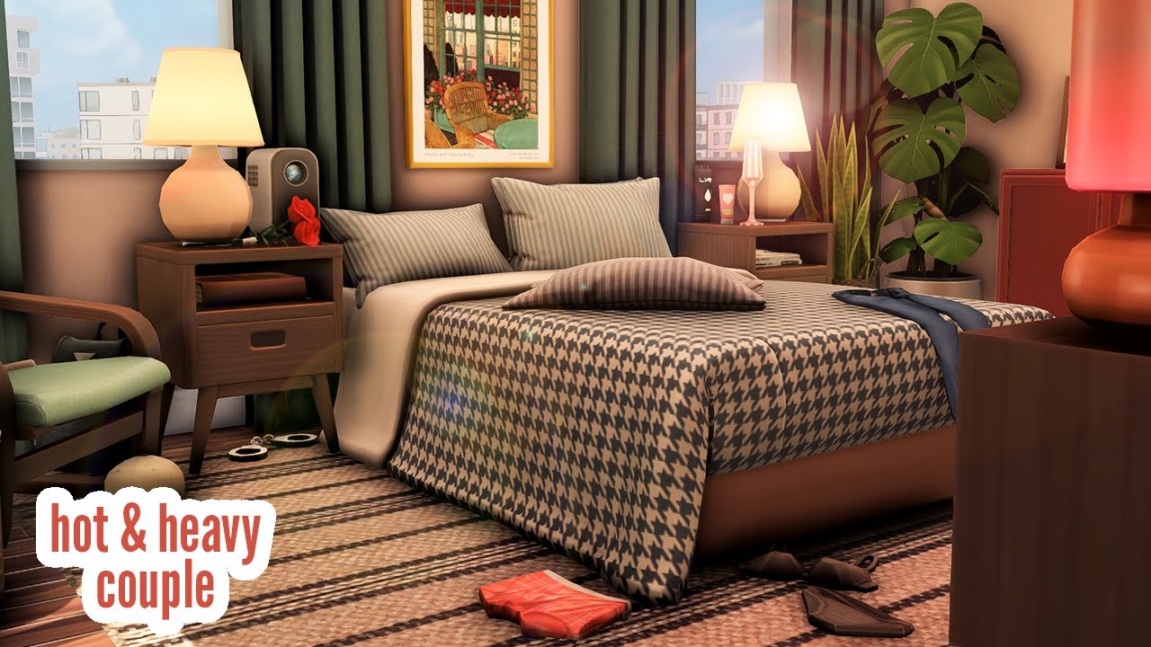 hot & heavy couple \\ The Sims 4 CC speed build - YouTube