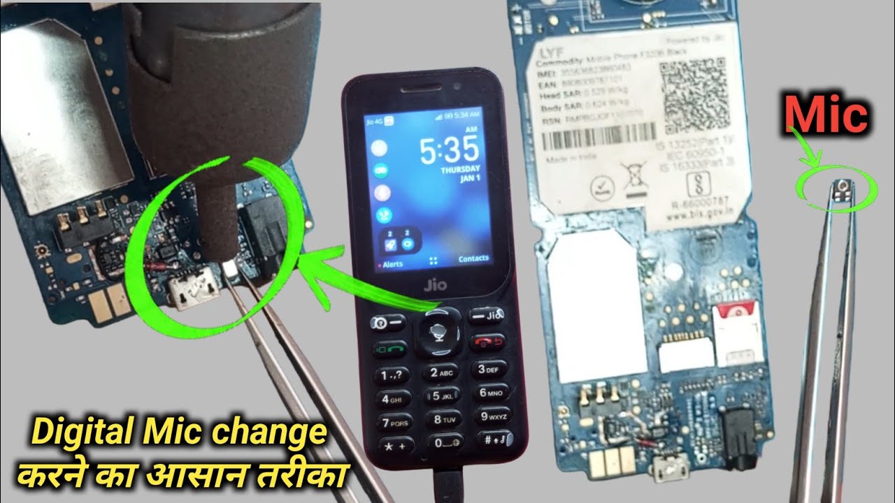 jio phone mic change | jio digital mic replacement | jio mic kaise ...