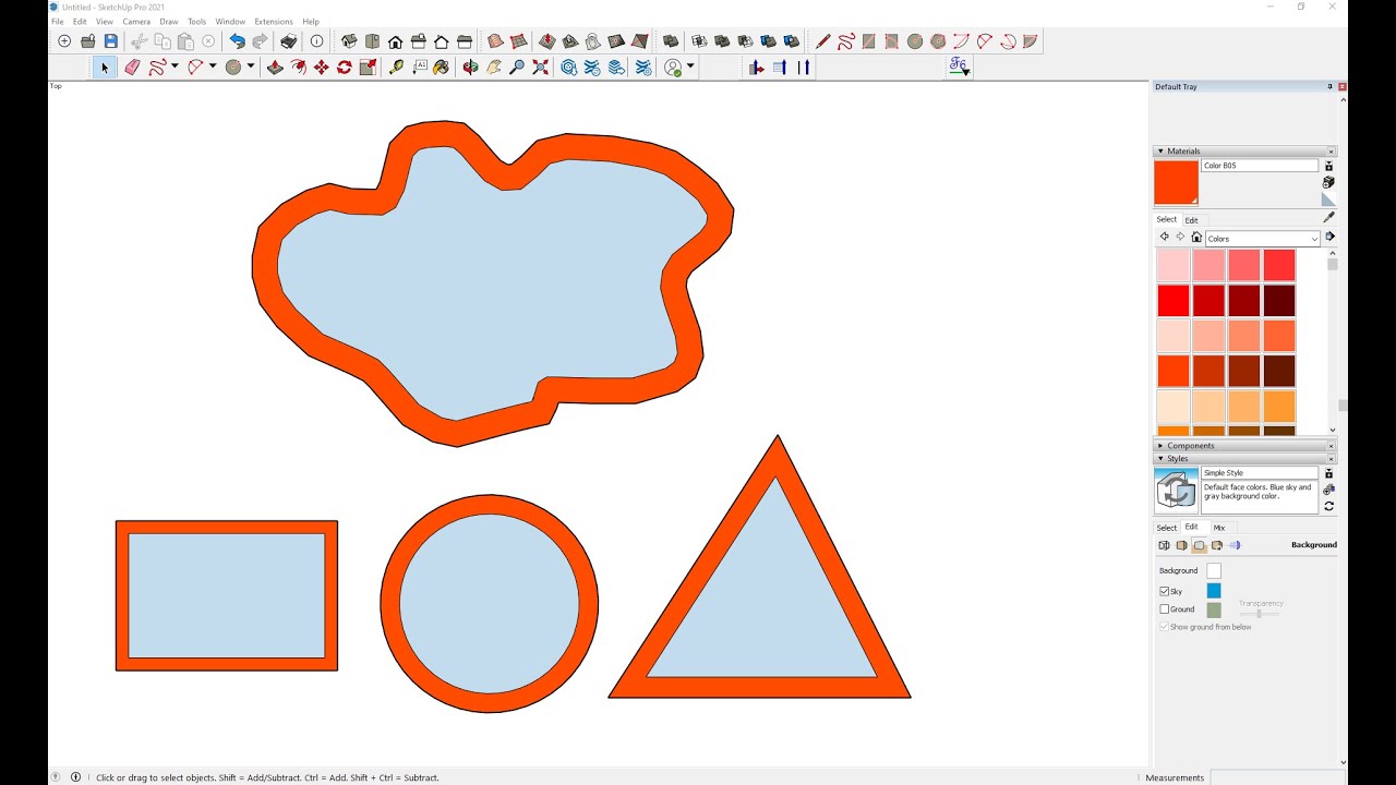 Sketchup Offset Command - YouTube