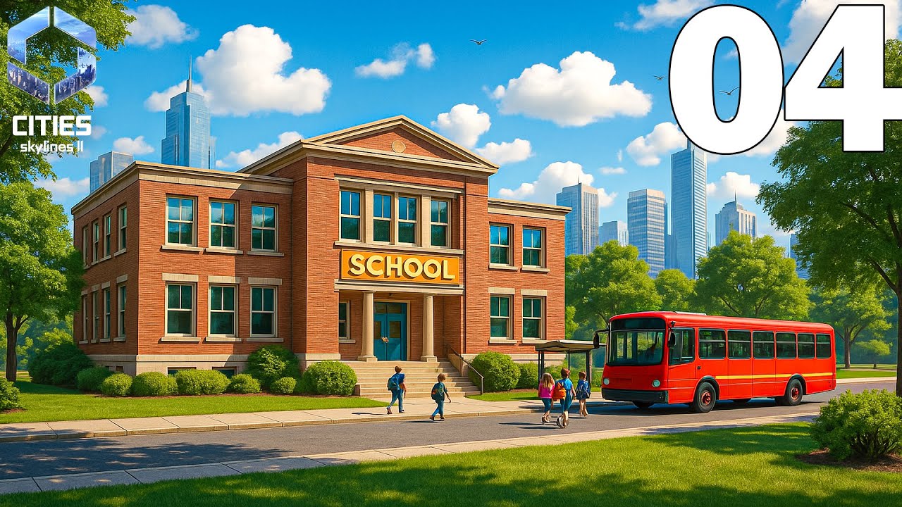 I Built First School - Cities Skylines 2 - Part 4 - YouTube