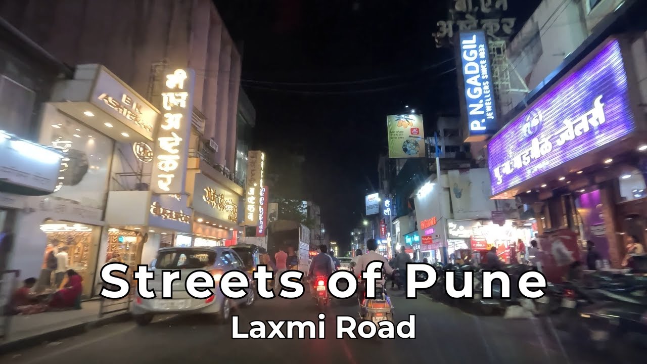4K | Laxmi Road Pune Night Drive | July 2023 - YouTube