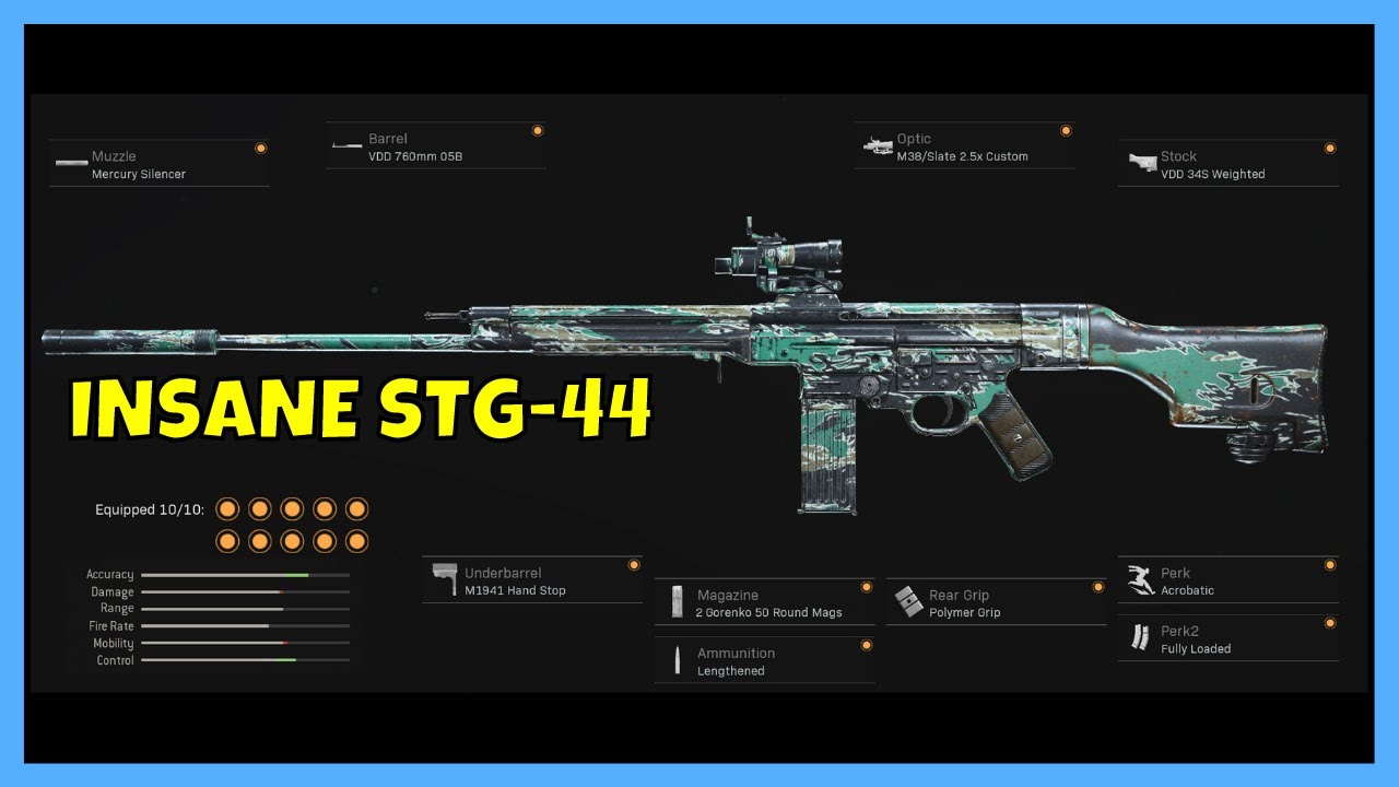 *NO RECOIL* Long Range StG 44 Class 😲 (Best StG 44 Class Setup Warzone ...