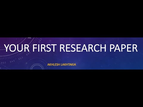 Writing Your First Research Paper - YouTube