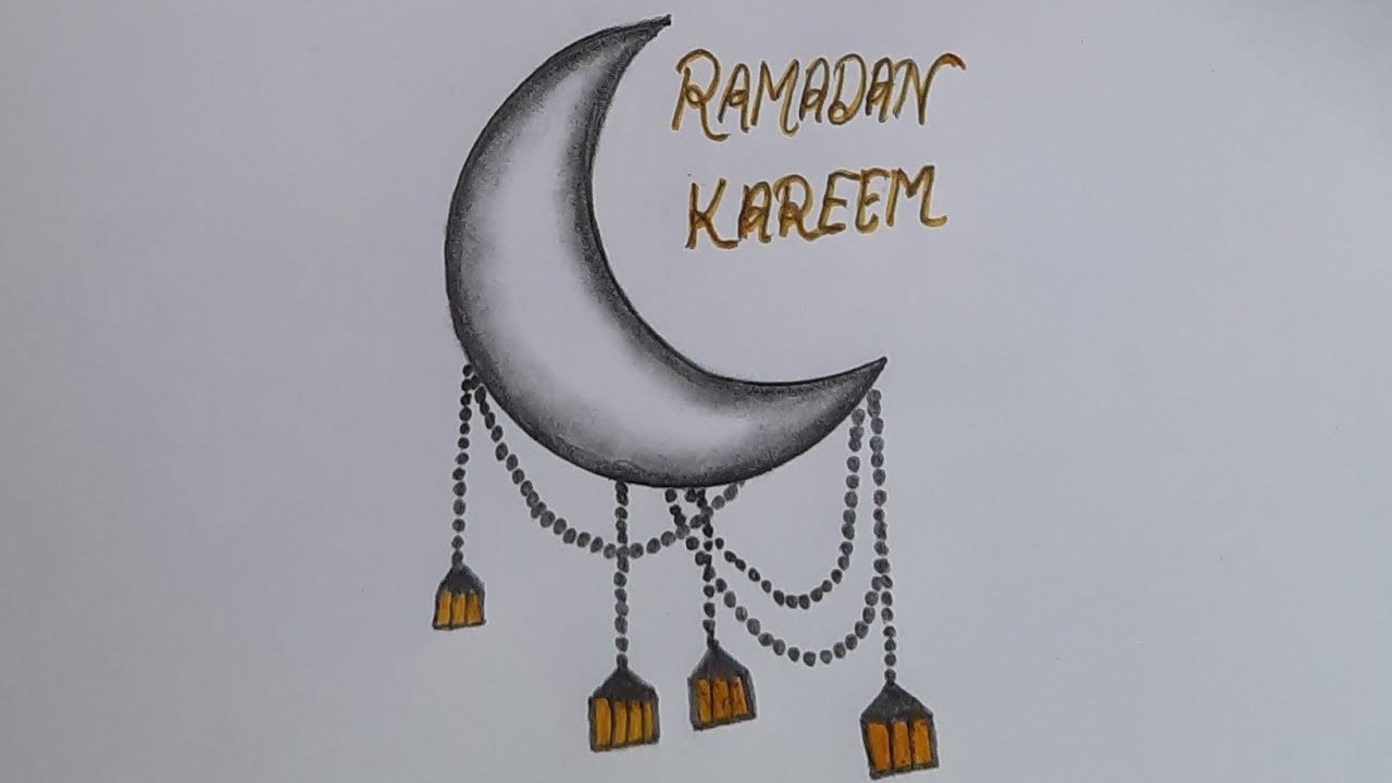 Ramadan Drawing Easy || Ramadan Drawing || Ramadan Kareem/ Ramzan ...