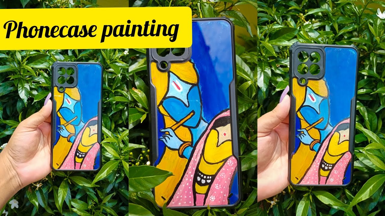 phone cover painting design | phone case painting at home | phone cover ...