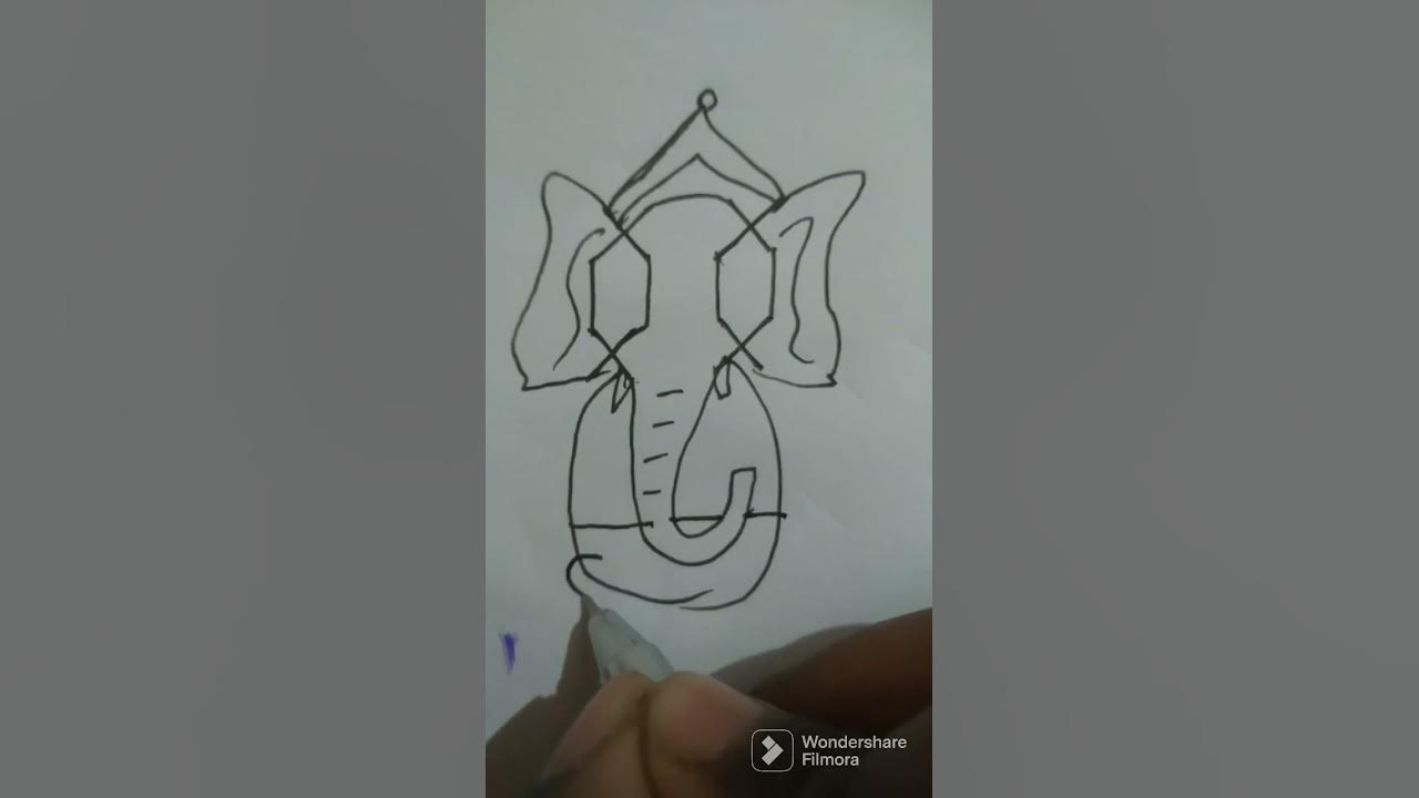 how to draw ganesha - YouTube