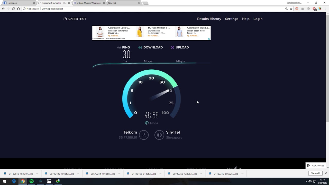 Speedtest INDIHOME 50 Mbps YouTube Speedtest INDIHOME 50 Mbps YouTube
