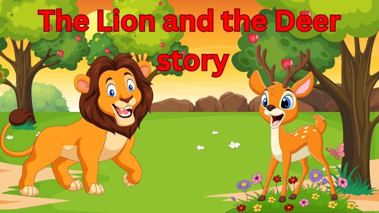 The Lion and the Deer story | Tiny Tales | Moral Stories | English ...