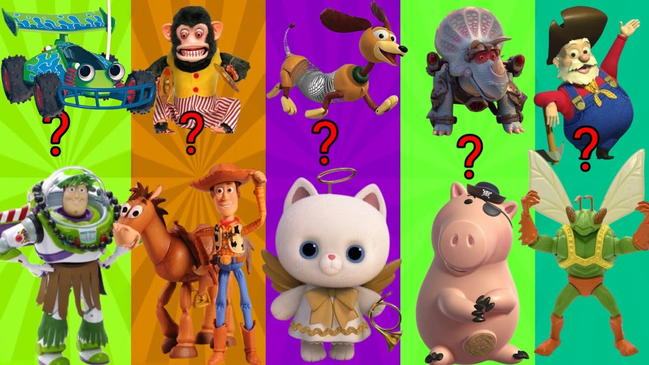 Wrong Head Disney Pixar Toy Story 3 Woody, Buzz Lightyear, jessie, Mr. Potato Head, Slinky Dog ...