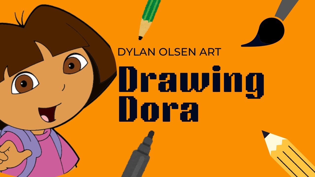 How to Draw Dora from the Dora The Explorer Franchise - YouTube